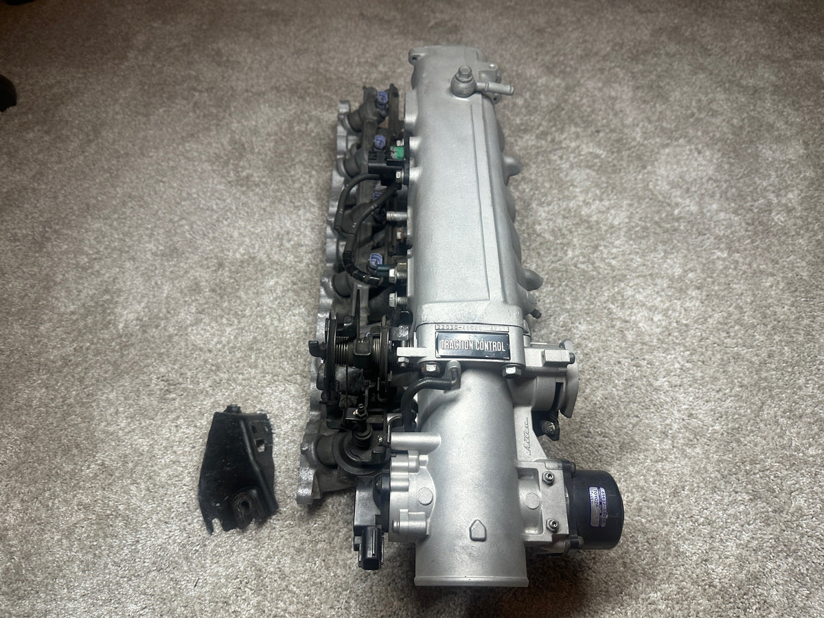 Toyota Supra MK4 COMPLETE USDM Twin Turbo intake manifold w/ fuel rail ...
