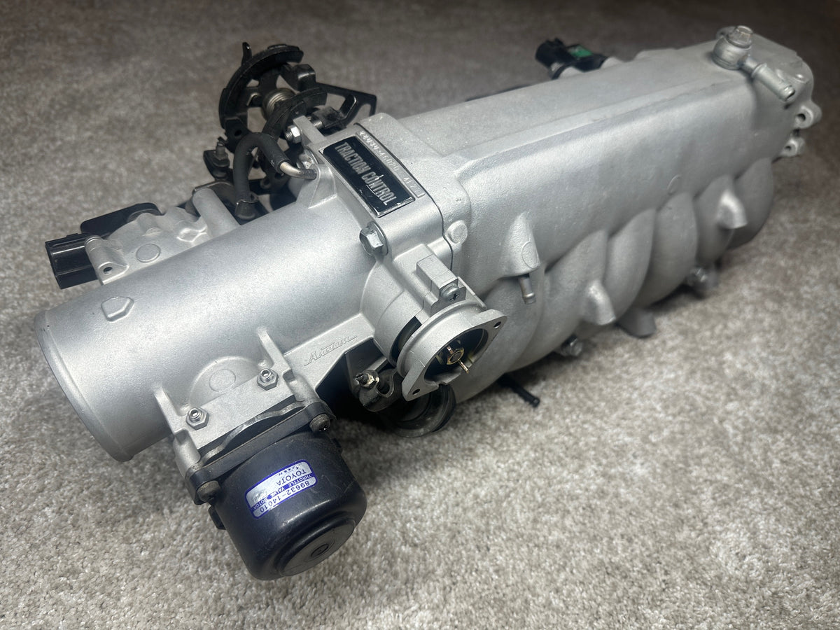 Toyota Supra MK4 COMPLETE USDM Twin Turbo intake manifold w/ fuel rail ...