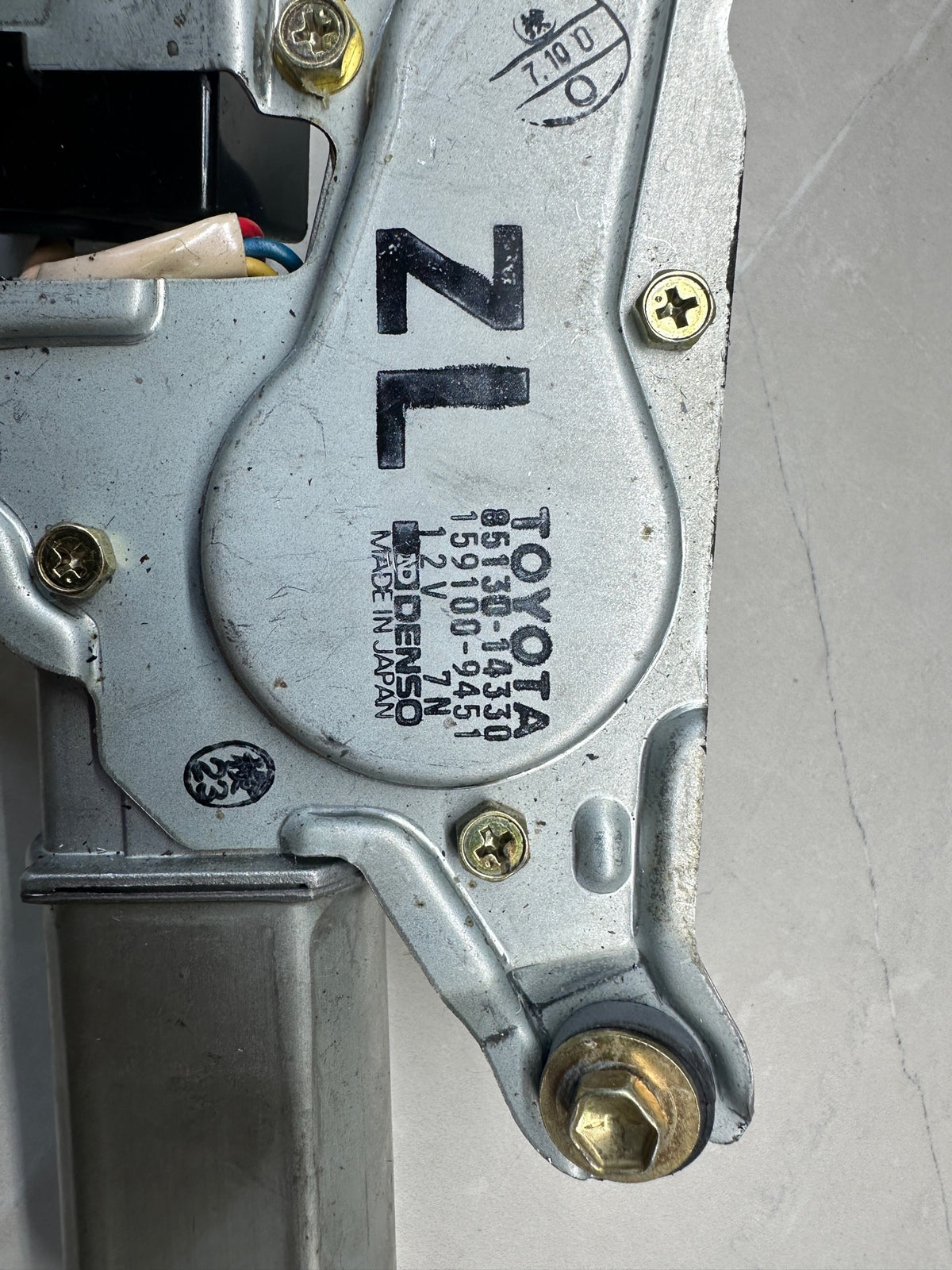 Toyota Supra MK4 rear wiper arm, motor, and relay for LHD models ...